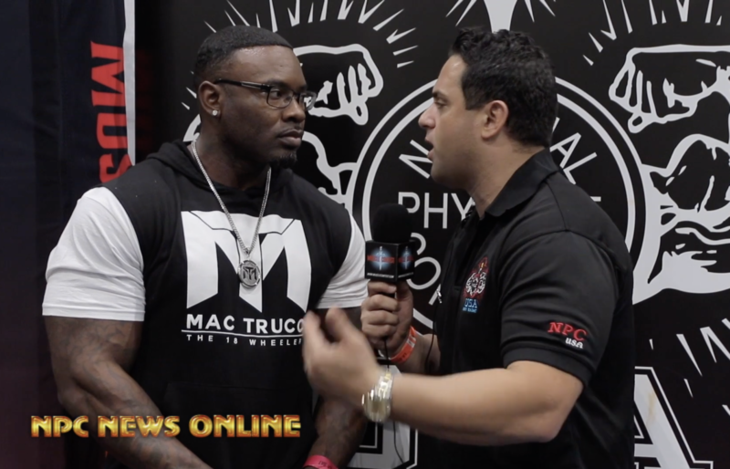 NPC Bodybuilding Competitor Mac Trucc at the 2019 NPC Muscle Contest ...