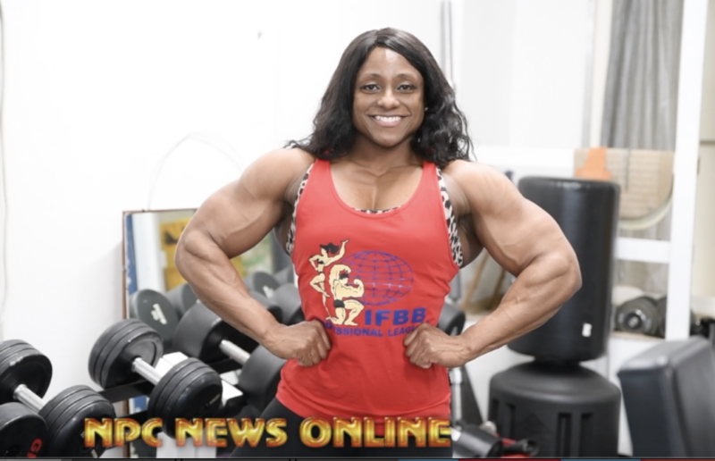 2020 IFBB Ms. Olympia Andrea Shaw Training Video - NPC News Online
