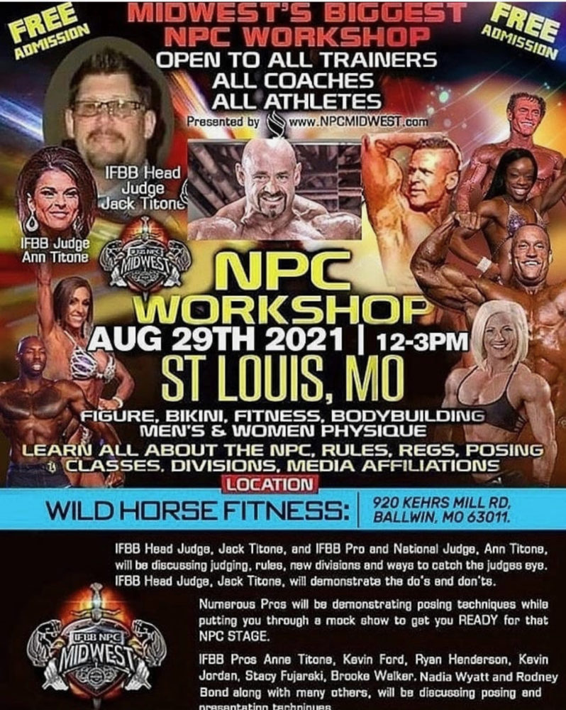 2021 NPC Midwest Workshop In St. Louis Candid Photos - NPC News Online