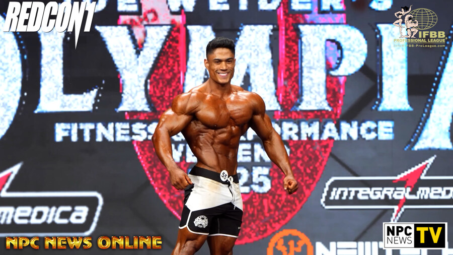 2025 IFBB Men's Physique Olympia 5th Place Edvan Palmeira Posing ...